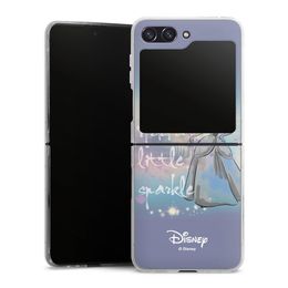 DeinDesign Galaxy Z Flip 5 Handy Hard Case Schutzh&uuml;lle transparent Smartphone Handy H&uuml;lle Cinderella Official Licensed Product Disney Hard Case