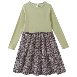 Yigga M&auml;dchen Kleid mit Blumen-Motiv