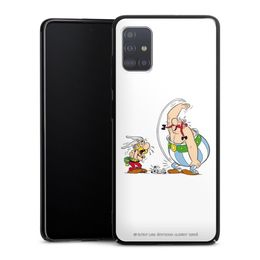 DeinDesign Galaxy A51 Handy Hard Case Schutzh&uuml;lle schwarz Smartphone Backcover Obelix Official Licensed Product Asterix Hard Case