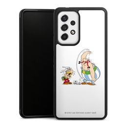 DeinDesign Galaxy A53 5G Handy Gallery Case Handyh&uuml;lle 9H Geh&auml;rtetes Glas R&uuml;ckseite H&uuml;lle Obelix Official Licensed Product Asterix Gallery Case
