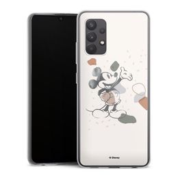DeinDesign Galaxy A32 4G Handy Silikon H&uuml;lle Case transparent Handyh&uuml;lle Official Licensed Product Disney Mickey Mouse Silikon Case