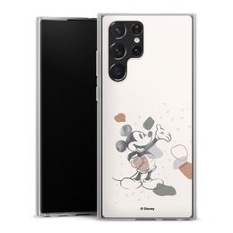 DeinDesign Galaxy S22 Ultra Handy Silikon H&uuml;lle Case transparent Handyh&uuml;lle Official Licensed Product Disney Mickey Mouse Silikon Case