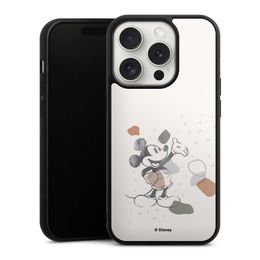 DeinDesign iPhone 15 Pro Handy Gallery Case Handyh&uuml;lle 9H Geh&auml;rtetes Glas R&uuml;ckseite H&uuml;lle Official Licensed Product Disney Mickey Mouse Gallery Case