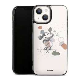 DeinDesign iPhone 13 Mini Handy Slim Case extra d&uuml;nn Silikon Handyh&uuml;lle schwarz H&uuml;lle Official Licensed Product Disney Mickey Mouse Silikon Slim Case