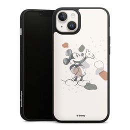 DeinDesign iPhone 14 Handy Premium Silikon H&uuml;lle Handyh&uuml;lle schwarz Case Official Licensed Product Disney Mickey Mouse Silikon Premium Case