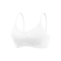 Nuance by Lascana Damen BH ohne B&uuml;gel ohne st&ouml;rende N&auml;hte, wei&szlig;, Gr&ouml;&szlig;e L (42)