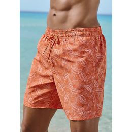 Bruno Banani Damen Bade-Short, Orange, Gr. XXL, Herrenmode, Material: Polyester (Reborn )