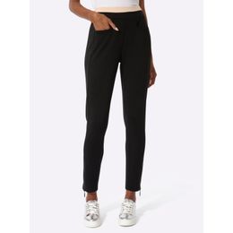Heine Damen Jogg Pants, Schwarz, Gr. 42, R&ouml;hrenhosen, Material: Modal