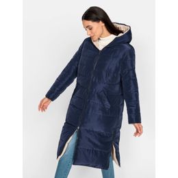Heine Damen Stepp Mantel, Blau, Gr. 44, Winterm&auml;ntel, Material: Polyester. Wattierung: Polyester