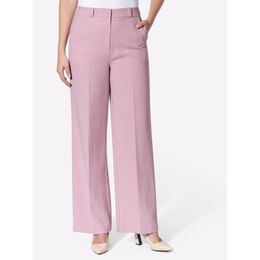 Heine Damen Anzughose, Rosa, Gr. 46, Hosen, Material: Polyester
