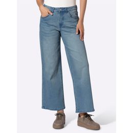 Heine Damen 5-Pocket-Jeans, Blau, Gr. 34, Basic Hosen & Jeans, Material: Baumwolle