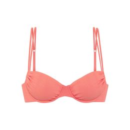 B&uuml;gel-Bikini-Top, Orange, Gr. 38C, Copenhagen Studios, Damen, B&uuml;gel-Bikinis, Material: Polyamid, Elasthan