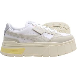 Puma &ndash; Mayze Stack Luxe &ndash; Wei&szlig;e Damen-Sneaker