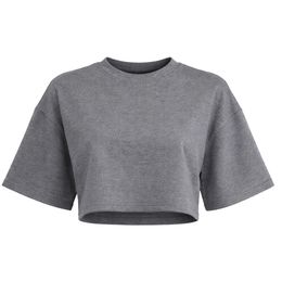 Puma x Rihanna Fenty Crew Damen Dunkelgraues Crop Top
