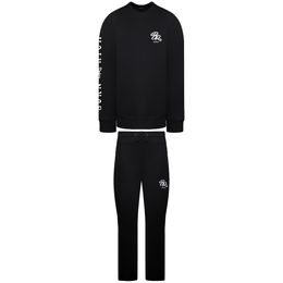 Born Rich Elvan Crew Herren Schwarz Trainingsanzug