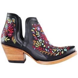 Ariat Dixon Floral Western Damen Schwarz Stiefel