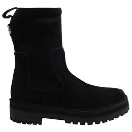 Clarks Rock Knit Damen Schwarz Stiefel
