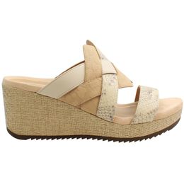 Vionic Tara Schlange Damen Braune Wedges
