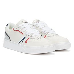 Lacoste L001 0321 1 Herrensneaker in wei&szlig;/navy/rot