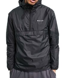 Nicce Cora Herren Schwarze Kagoule-Jacke
