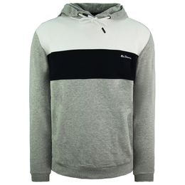 Ben Sherman Gef&uuml;tterter Herren Hoodie in Grau