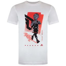 Adidas Dame Gu Herren Wei&szlig;es T-Shirt