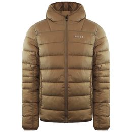 Nicce Skyline Herren-Steppjacke, Braun
