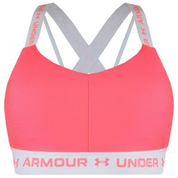 Under Armour Crossback Womens Pink Mid Sports BH