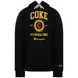 Champion x Coca Cola Herren Kapuzenpullover Schwarz