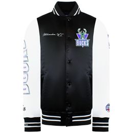 Mitchell & Ness Mitchell & Ness NBA Milwaukee Bucks Herren Satin Bomberjacke