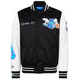 Mitchell & Ness Mitchell & Ness NBA Charlotte Hornets Herren Satin Bomberjacke