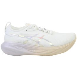 asics Gel-Nimbus 25 Jubil&auml;um Damen Wei&szlig;e Laufschuhe