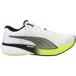 Puma Deviate Nitro 2 Damen Wei&szlig;e Laufschuhe