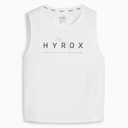 Puma x HYROX Fit Triblend Damen Wei&szlig;es Top