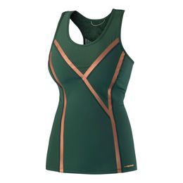 Head Performance Damen Gr&uuml;nes Tennis-Sporttop