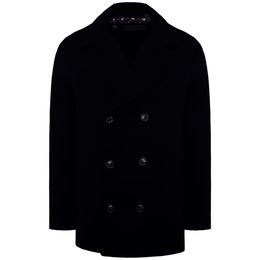 Ben Sherman Unifarben Herren Dunkelblauer Mantel