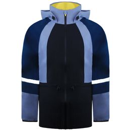 Sweaty Betty Mission Damen Blaue wasserdichte Jacke