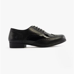 Hush Puppies KADA M&auml;dchen Leder-Schulschuhe Schwarz
