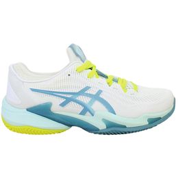 asics Court FF 3 Clay Damen Wei&szlig; Tennis Schuhe