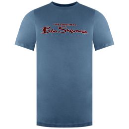 Ben Sherman Logo Herren Blau T-Shirt
