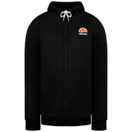 Ellesse Herren Schwarz Full Zip Trackjacke