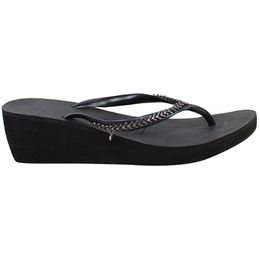 Havaianas High Metal Grega Damen Schwarze Keilflip-Flops
