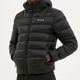 Nicce Skyline Herren-Steppjacke, Schwarz