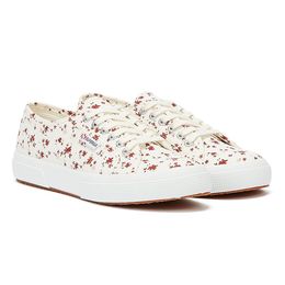 Superga 2750 Cotu Print Damen Wei&szlig; Turnschuhe