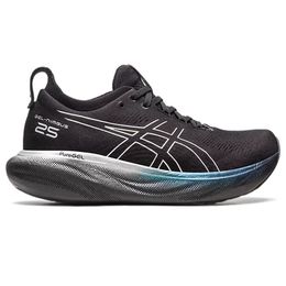 asics Gel-Nimbus 25 Platinum Damen Schwarze Laufschuhe