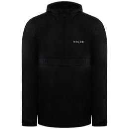 Nicce Cora Herren Schwarze Kagoule-Jacke
