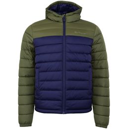 Ben Sherman Signature Herren Gr&uuml;n/Navy Gepolsterte Jacke