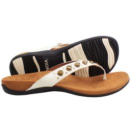 Vionic Rest Floriana Damen Wei&szlig;e Flip-Flops