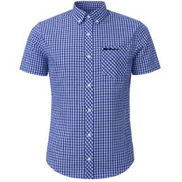 Ben Sherman Oxford Herrenbluse Blau