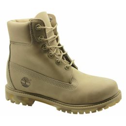 Timberland AF Premium Nubuck 6 Zoll Camo Sohle Beige Womens Stiefel A148U Z11B Z25A